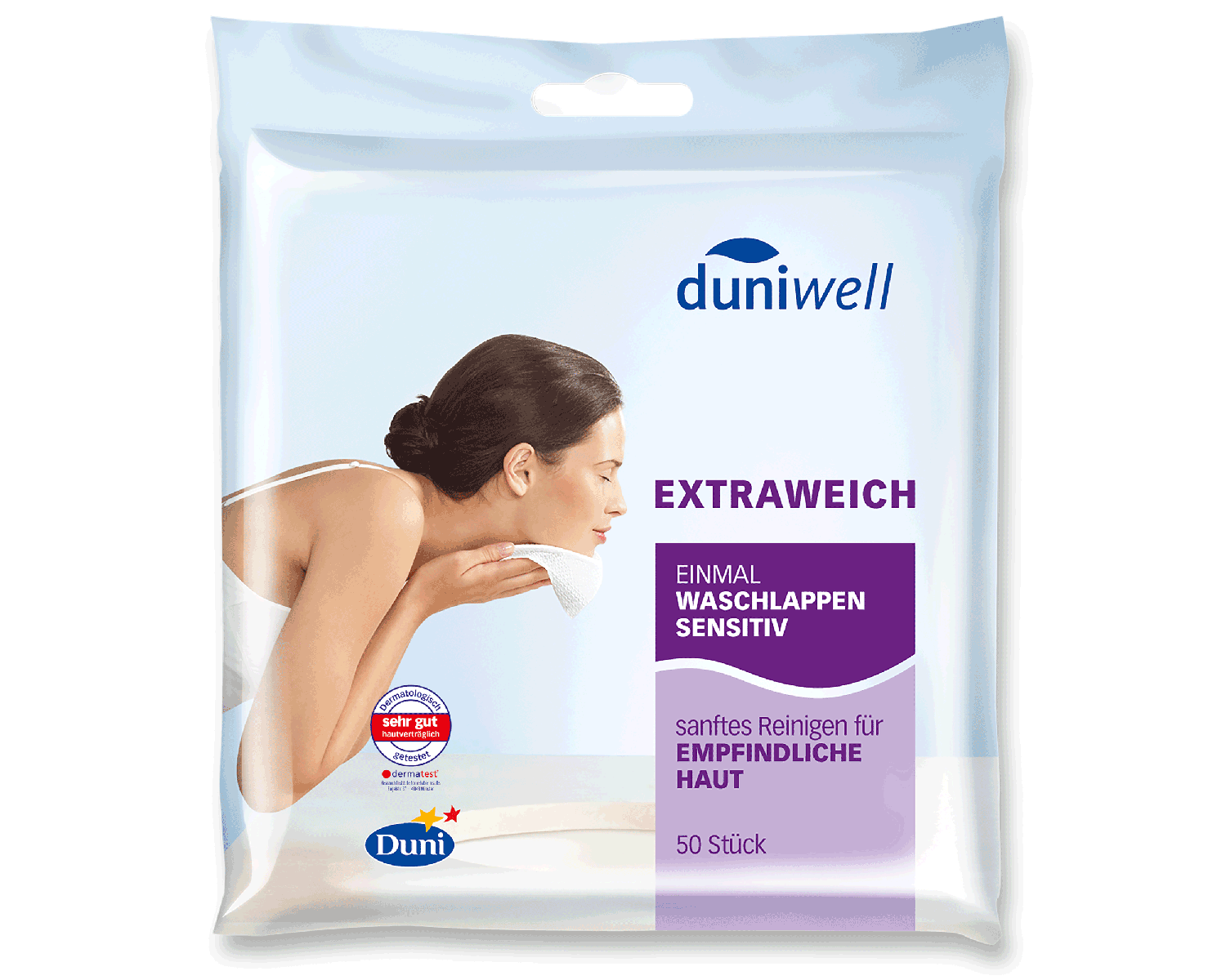 Einmal-Waschlappen sensitiv 20 x 20 cm - 50er Pack - Wischlappen - Elco AG